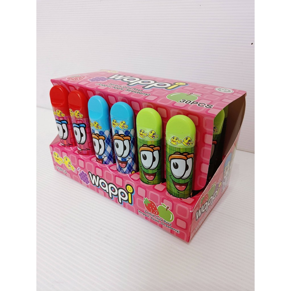 HALAL QeQe Wappi Serbuk Gula Gula 30pcs (3 FLAVOUR) | Shopee Malaysia