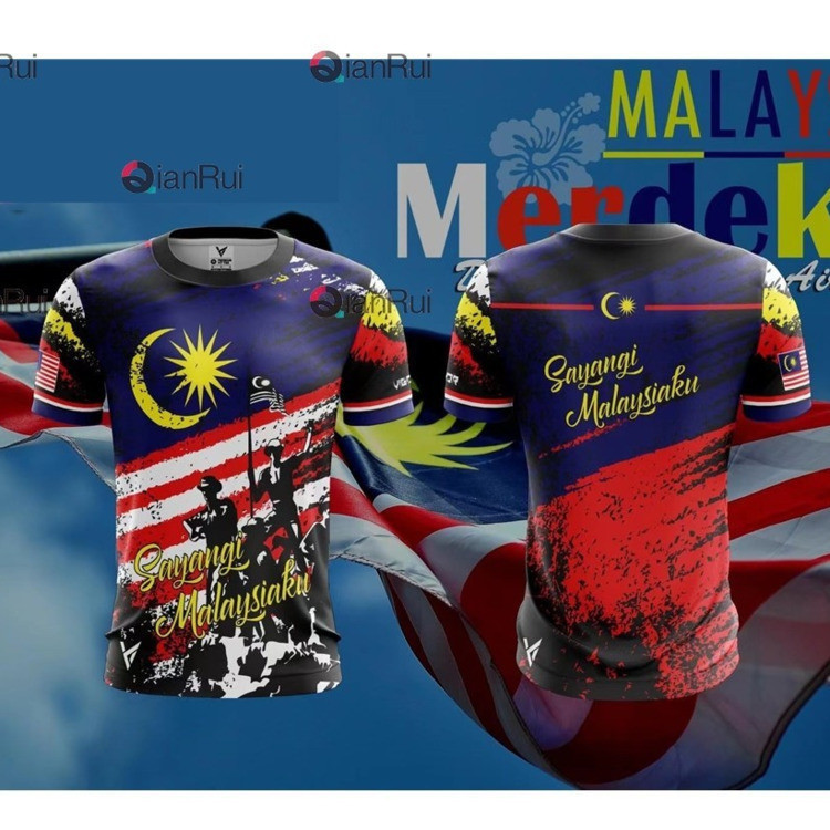 2024 Malaysia Merdeka 67 Sports Jersey Baju T-Shirt Lelaki Full ...