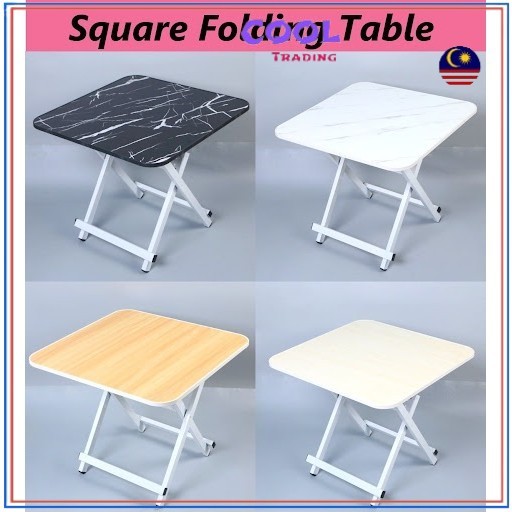 PPP Folding Square Table 60cm Home Dining/Study/Outdoor Portable Stall ...