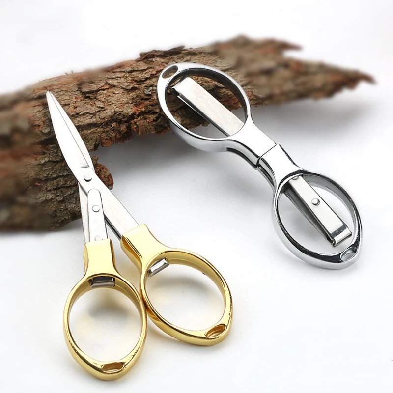 Folding Retractable 8-shaped Scissors Outdoor Camping Portable Scissors ...