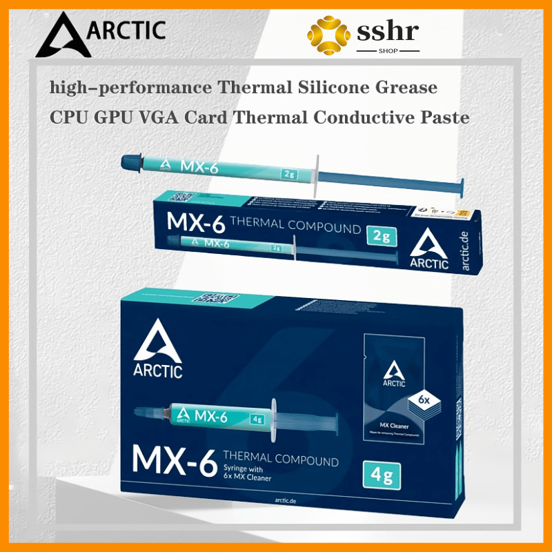 Arctic MX-6 Thermal Silicone Grease-High-Performance Gel for Desktop Laptop CPU GPU 2g/4g/8g ...