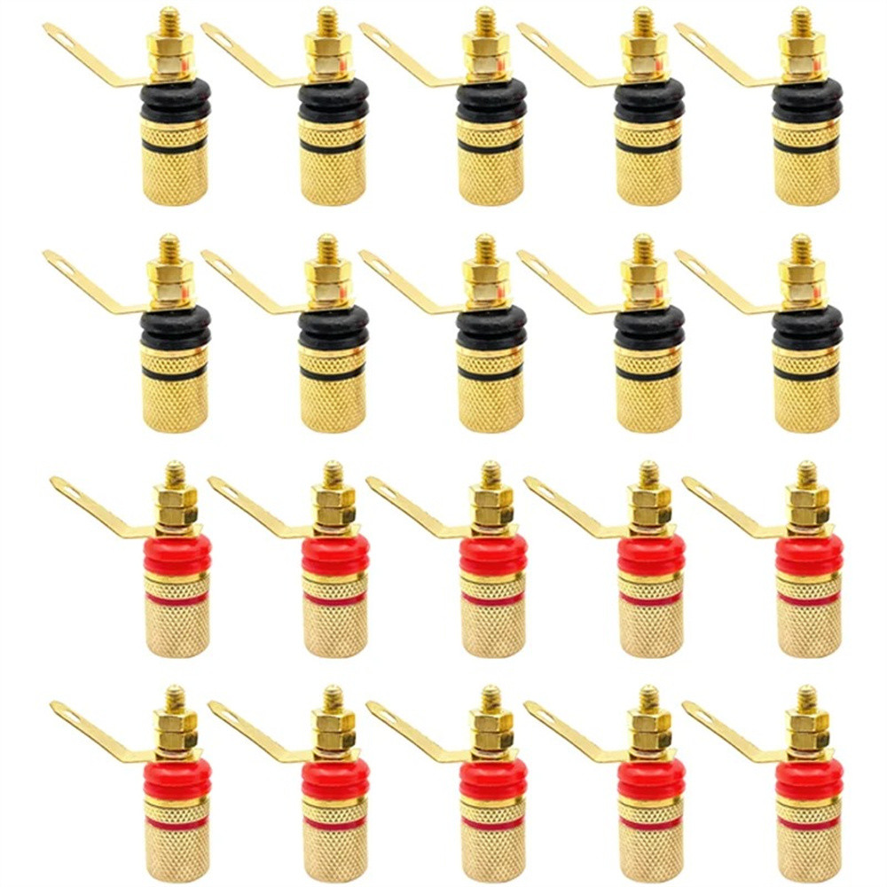 20pcs 4mm Amplifier Speaker Terminal Binding Post Socket Connector ...