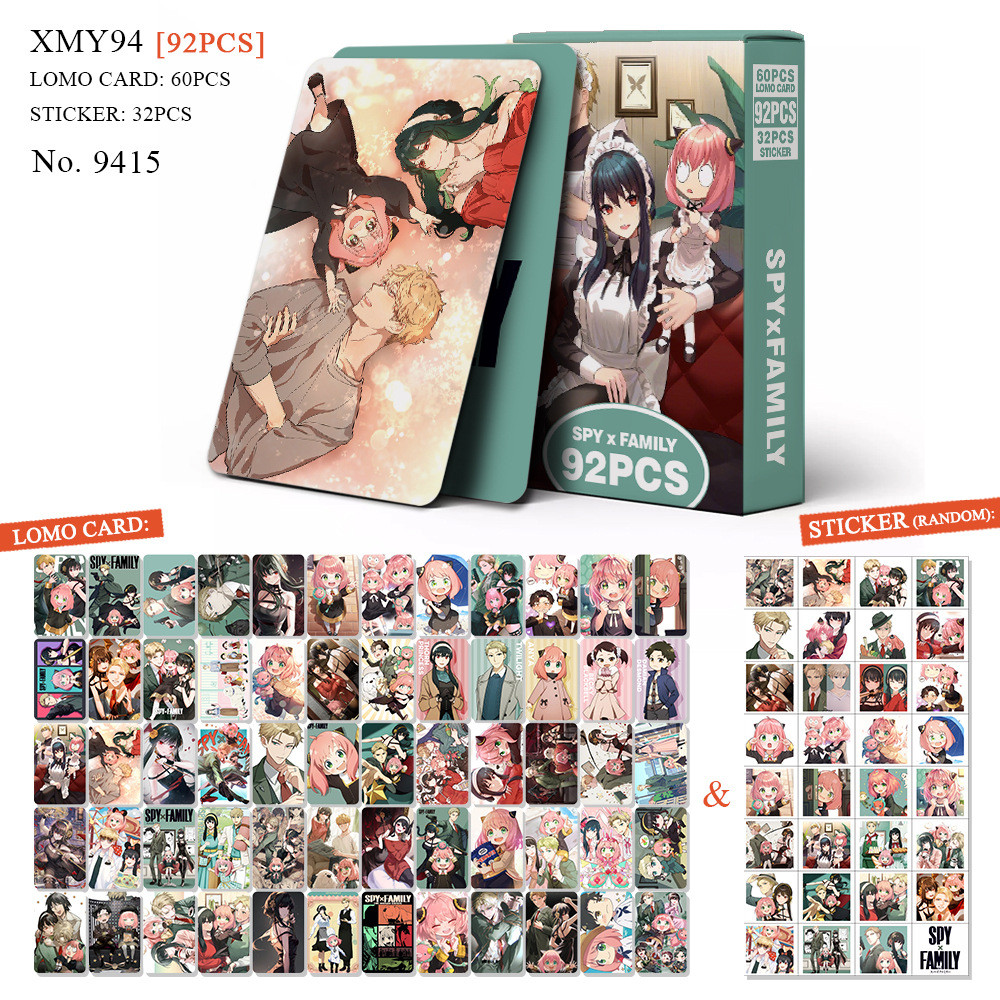 92pcs/box Manga Manhwa Komi Can't Communicate SPY FAMILY Lomo Cards BOCCHI THE ROCK! The ...