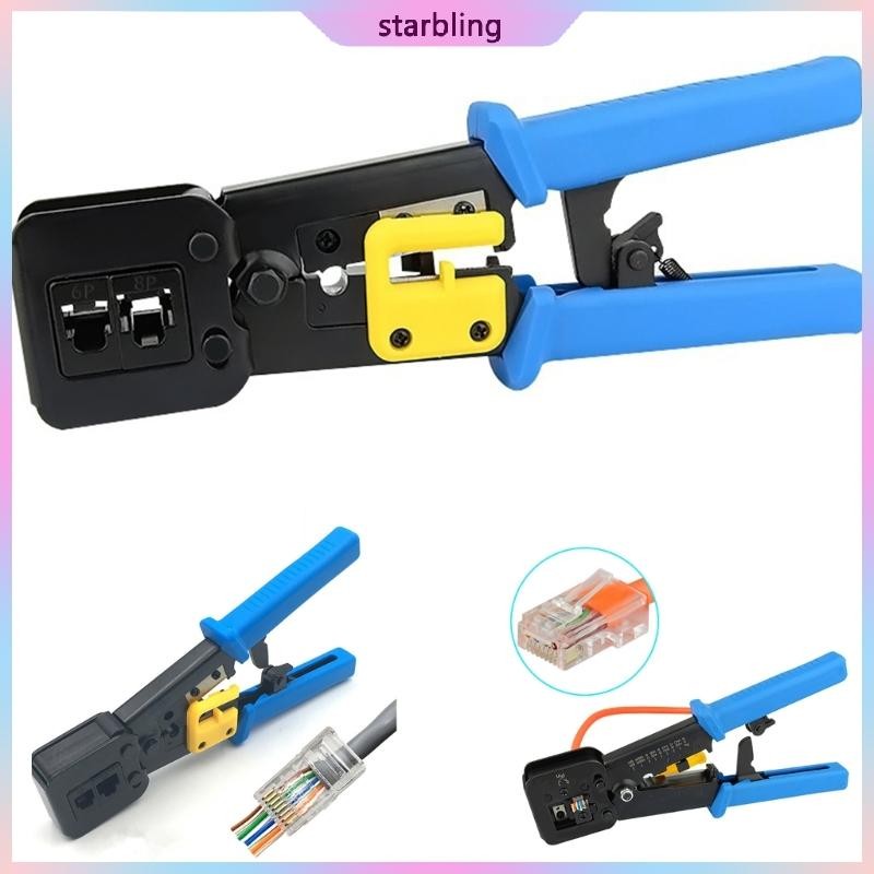 Star 6P 8P RJ45 Crimping Pliers Tools Hand With LAN Cable Stripper Wire ...