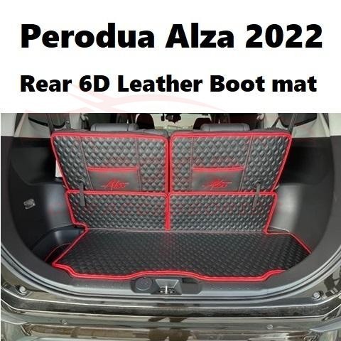 Perodua Alza 2022-2025 Rear 6D Leather Boot mat Cargo Trunk Mat ...