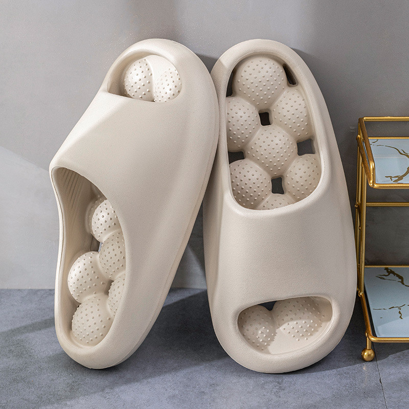 Wekla Massage Ball Slippers Men's Home Foot Acupoint Bathroom Bathing ...