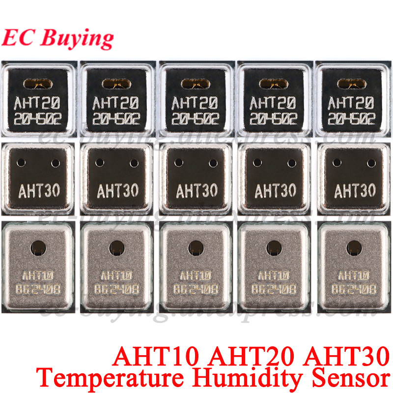 5pcs AHT10 AHT20 AHT30 Integrated Temperature Humidity Sensor Module Digital I2C Signal Anti ...