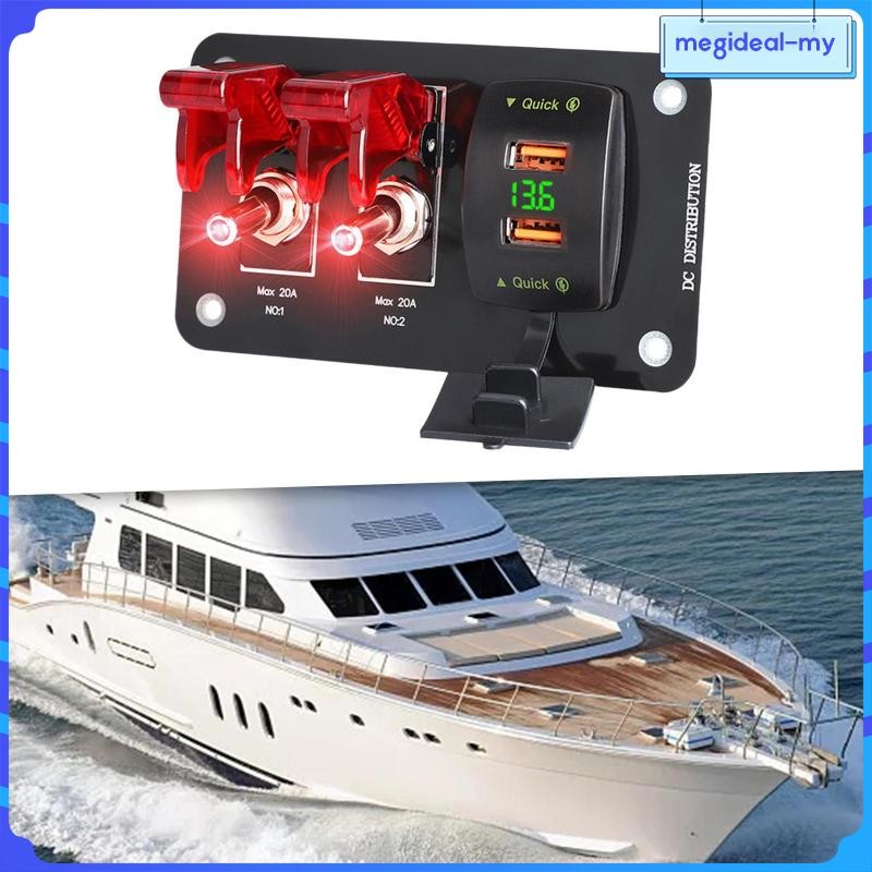 [MEGIDEALMY] Generic Toggle Switch Panel Truck Dustproof Yachts Multi ...