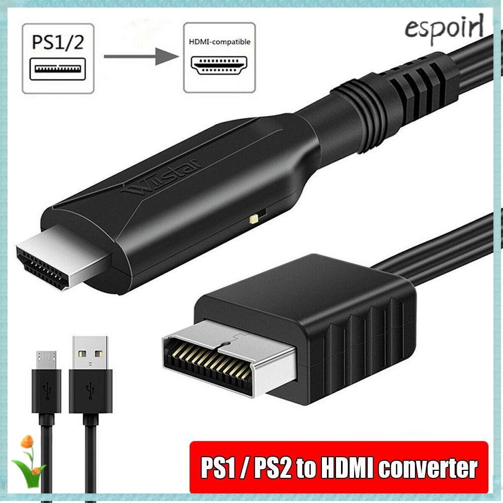 ESPOIR PS2 To HDMI Adapter Monitor Display HDMI Cable HD Converter PS2 ...