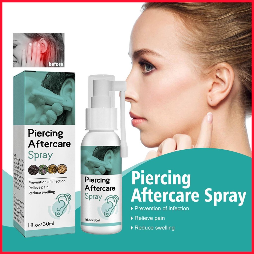 Ear Piercing Aftercare Fine Mist Solution For Pierced Ears Gentle Piercing Aftercare Cleaner ...