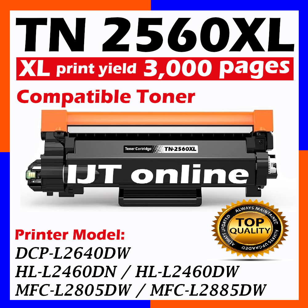 Compatible Drum Toner Brother DR2560 DR-2560 TN2560 TN-2560 TN2560XL ...