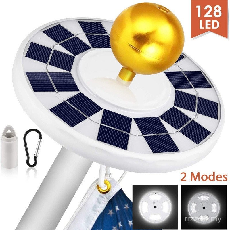2020 lampu tiang bendera tenaga solar baru lampu bendera 128LED lampu ...