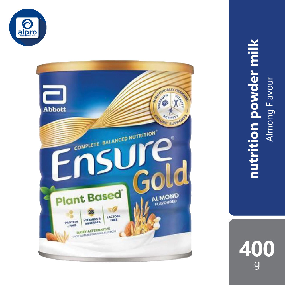 Abbott Ensure Gold Plant Based 400g | Vegan Friendly Complete Nutrition ...