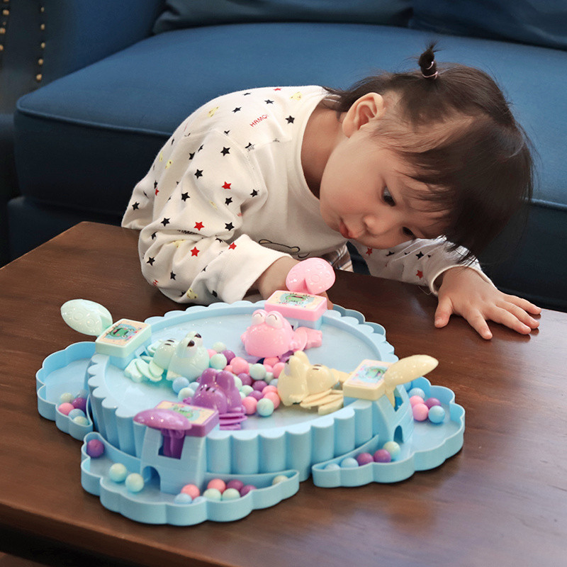 Parent-Child Greedy Desktop Doudou Puzzle Game Frog Crazy Double Toy ...