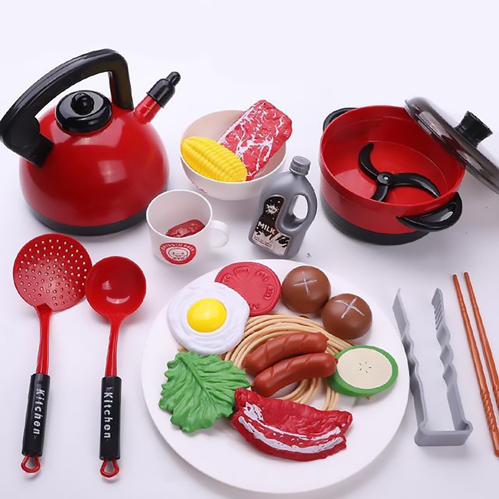 Kids Kitchen Playset | Cooking Toy Set | Role Play Cooking Set ...