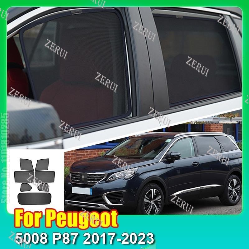 ZR For For Peugeot 5008 P87 2017-2023 Car Sun Visor Accessori Window Cover SunShade Curtain Mesh ...
