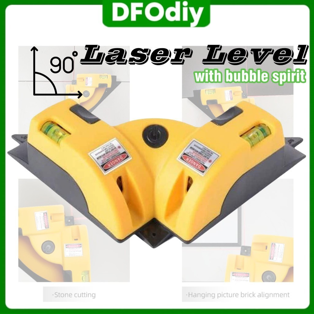 DFOdiy 90 Degree Square Laser Level Right Angle Vertical Horizontal ...