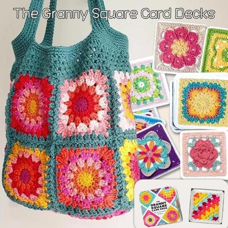 The Granny Square Card Decks Crochet Square Card Pattern Set Knitting ...