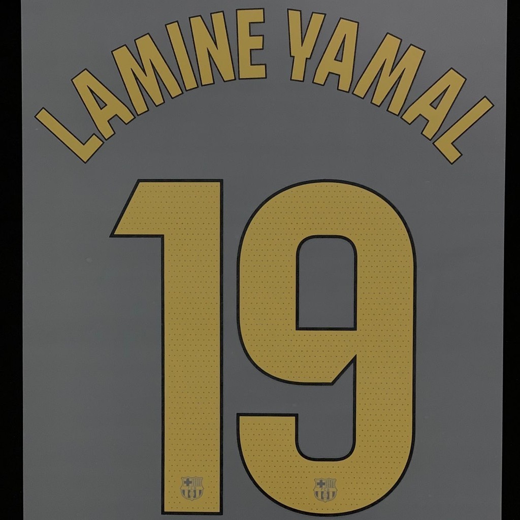 OFFICIAL LAMINE YAMAL #19 FC Barcelona Home La Liga 2024-25 PRINT ...