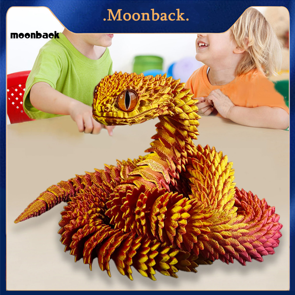 Moon Adorable Simulated Creatures Educational Fake Viper Toy Realistic ...
