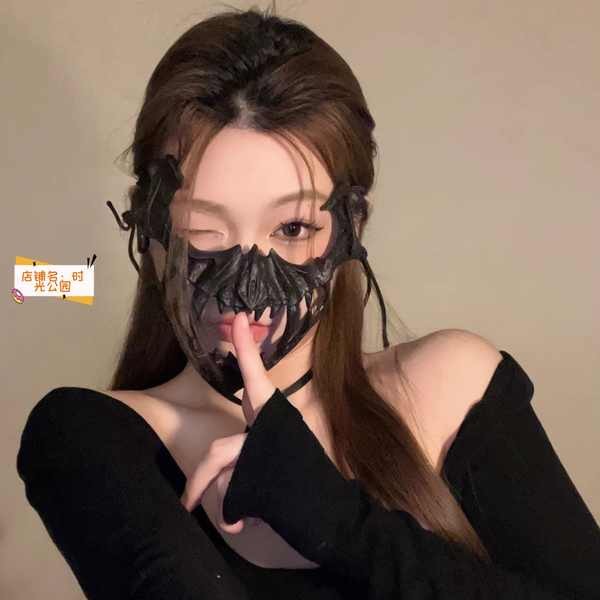 halloween mask halloween halloween costume Topeng separuh muka dua ...