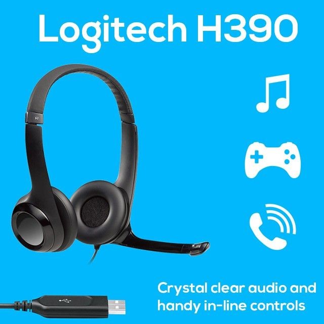 Logitech H390 USB Computer Headset | Shopee Malaysia