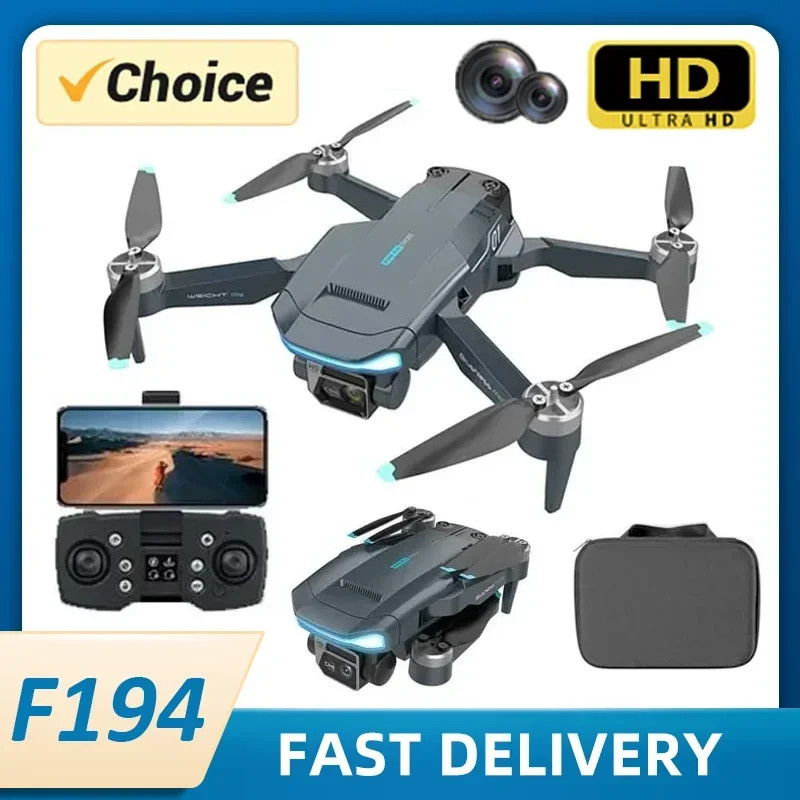 F194 Mini Brushless GPS Folding Drone 4K HD Dual Camera Drones Aerial ...
