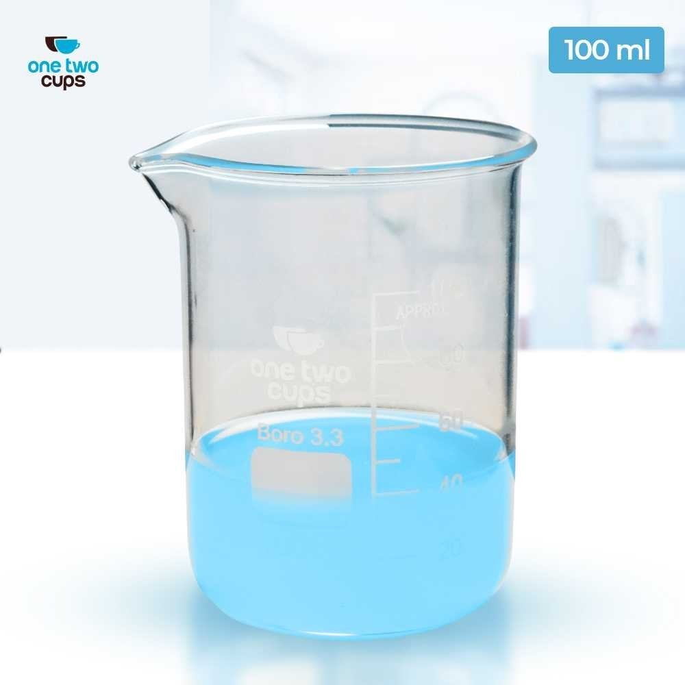 One Two Cups Chemical Lab Measuring Cup Borosilicate Glass - GG-17 (NEW ...