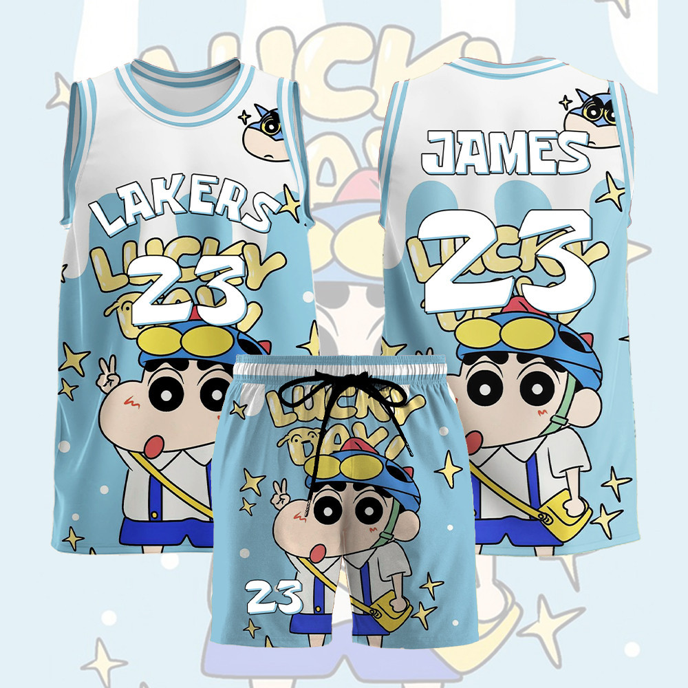Outdoor Sports Crayon Shin-chan Anime Basketball Jersey | Shopee Malaysia