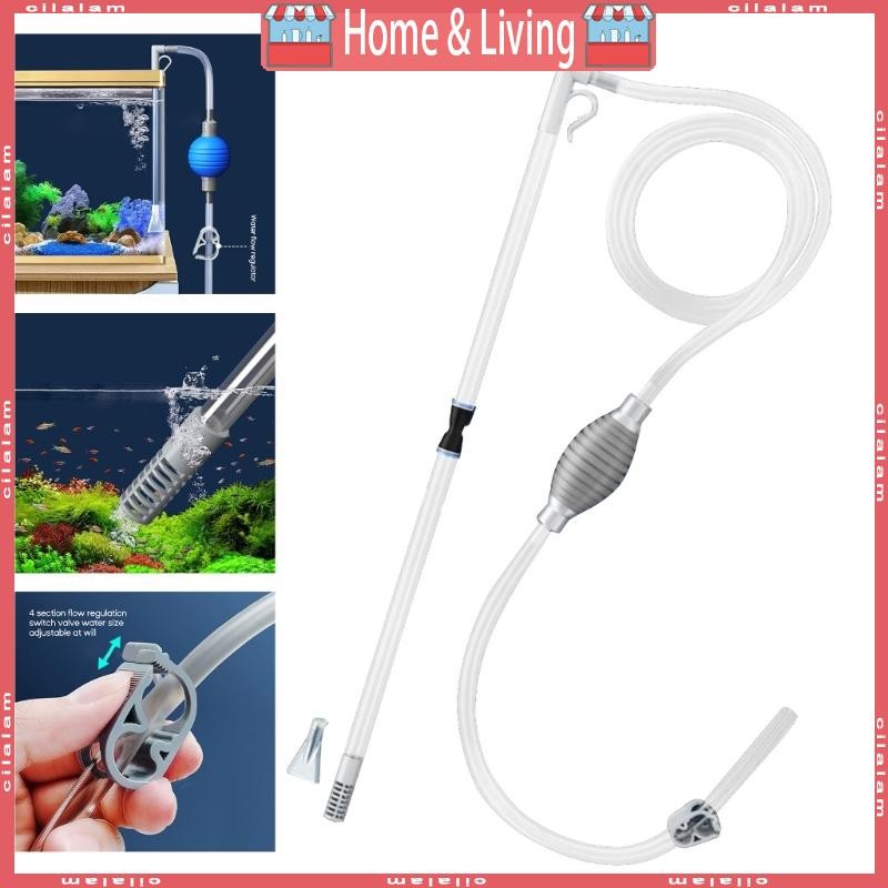 ci Aquarium Siphon Vacuum Cleaner for Fish Tanks Cleaning Gravel Sand ...