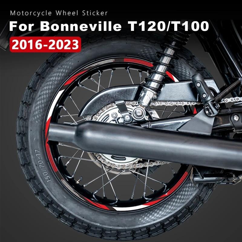 Motorcycle Wheel Sticker Waterproof Rim Stripe for Triumph Bonneville ...