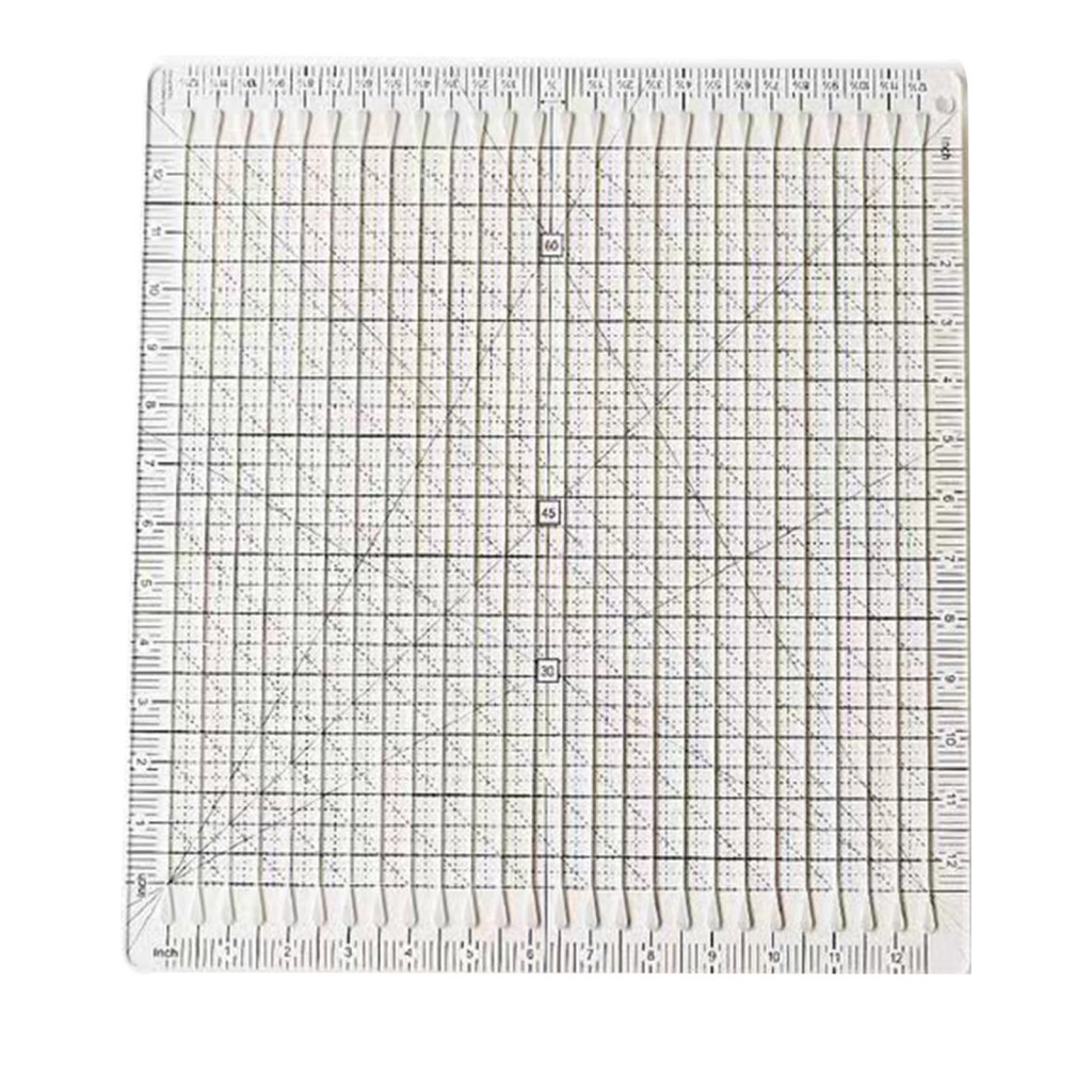 Quilting Ruler with 14/26 Grooves Blade Cutting Ruler for Sewing ...