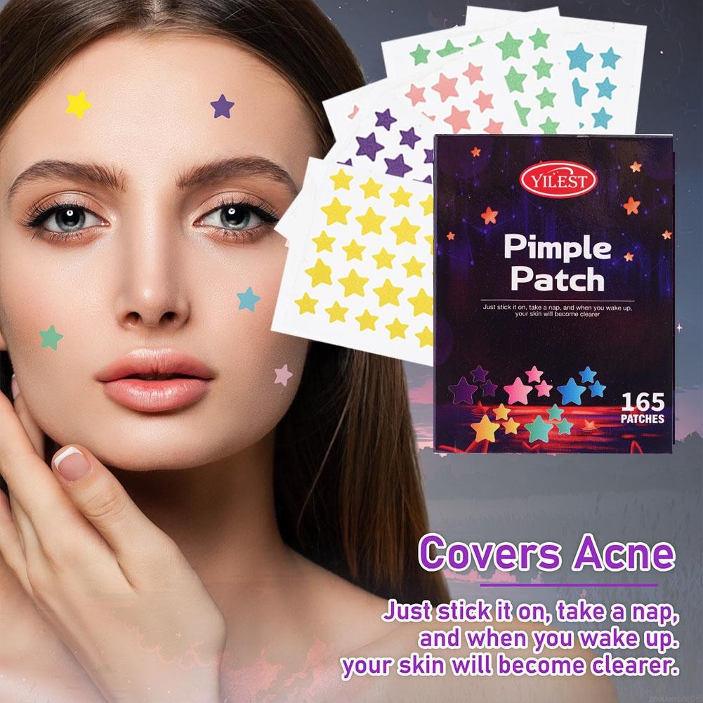 Colored Acne Stickers Cover Acne Marks Hydrocolloid Patch Skin Cute ...