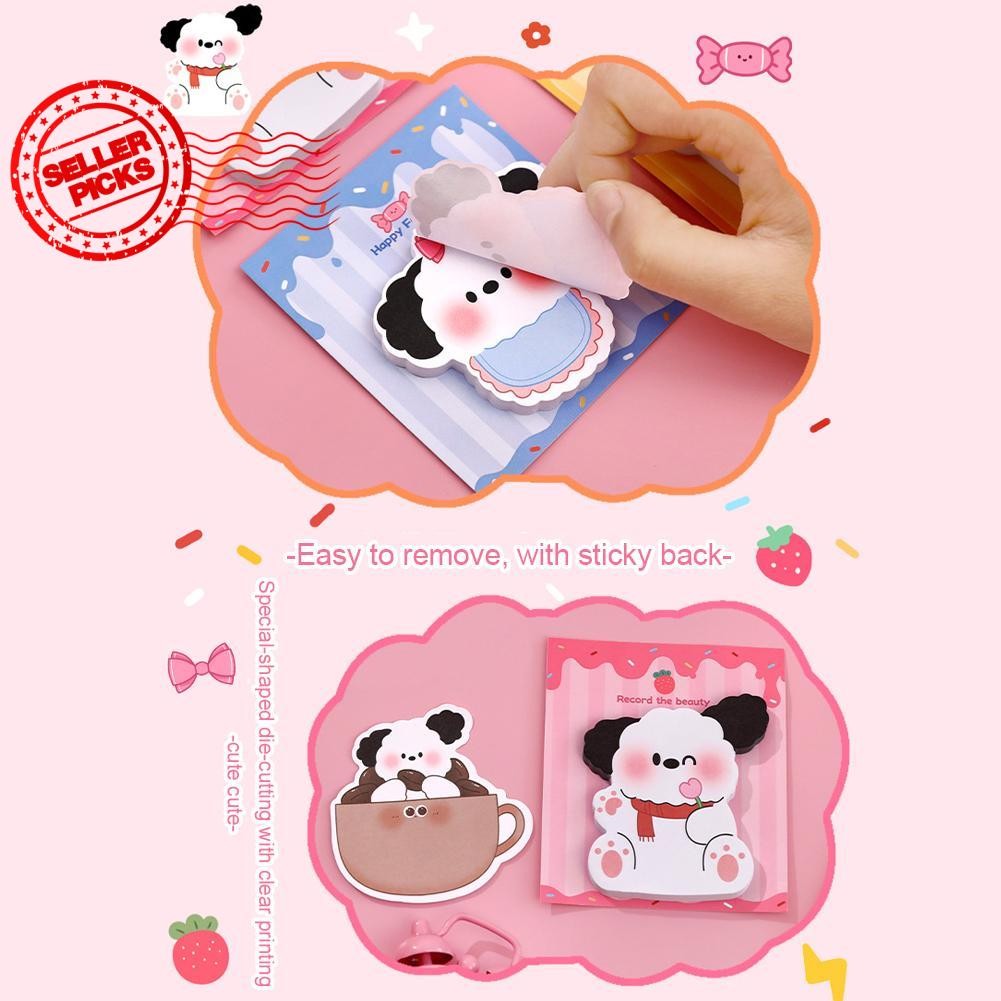 Special-shaped Dog Sticky Notes Cartoon Cute Tear-off (30 Stickers ...