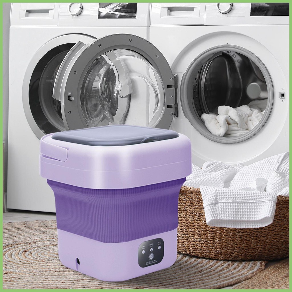 Portable Laundry Machine 9L Small Washer Machine Washing Machine and ...