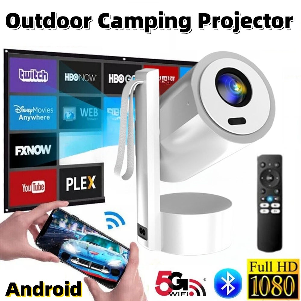 Built-in battery outdoor camping projector R3 Android 13 Portable ...