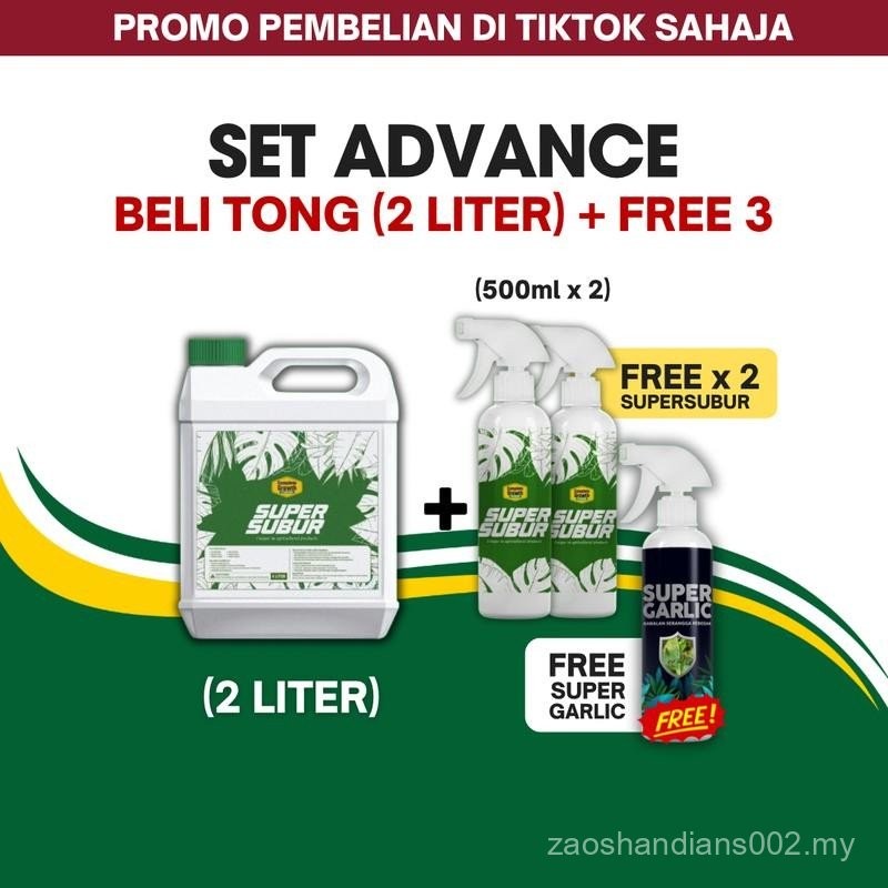 BAJA SUPER SUBUR | 1 TONG 2 LITER FREE 3 BOTOL - Baja Subur Tanaman Pokok gemuk dan subur pokok ...