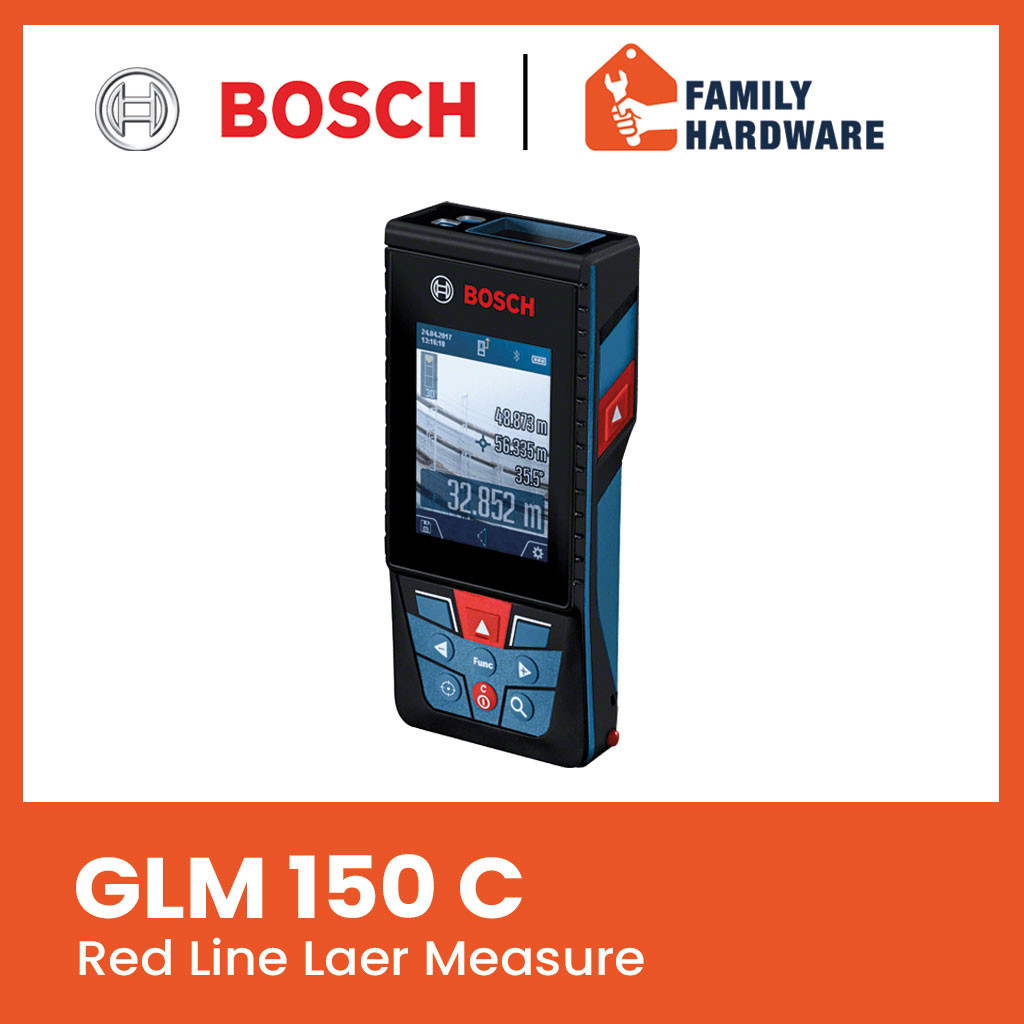 BOSCH GLM 150 C Laser Measure Laser Rangefinder Pengukur Laser 镭射测距仪 GLM150C | Shopee Malaysia