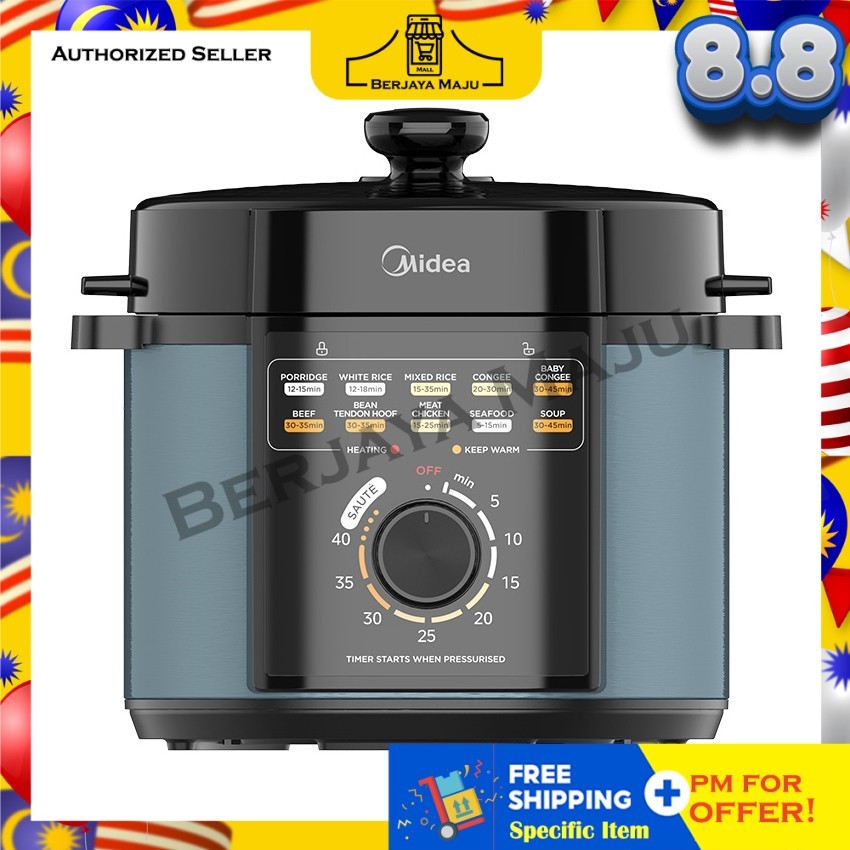 Midea 5.0L Pressure Cooker MY-CH501W | Shopee Malaysia
