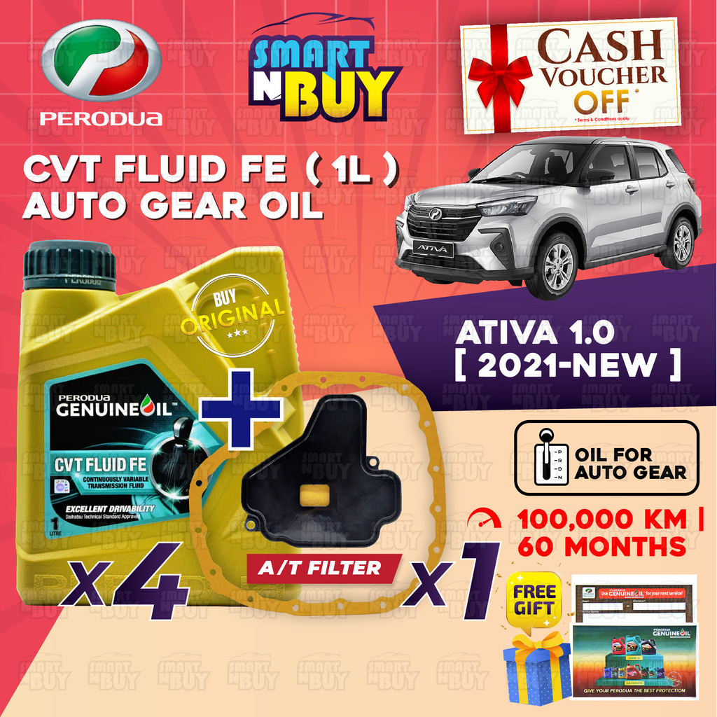 Perodua Gear Oil ATF CVT FE Original Minyak Gearbox CVT Kereta Perodua ...