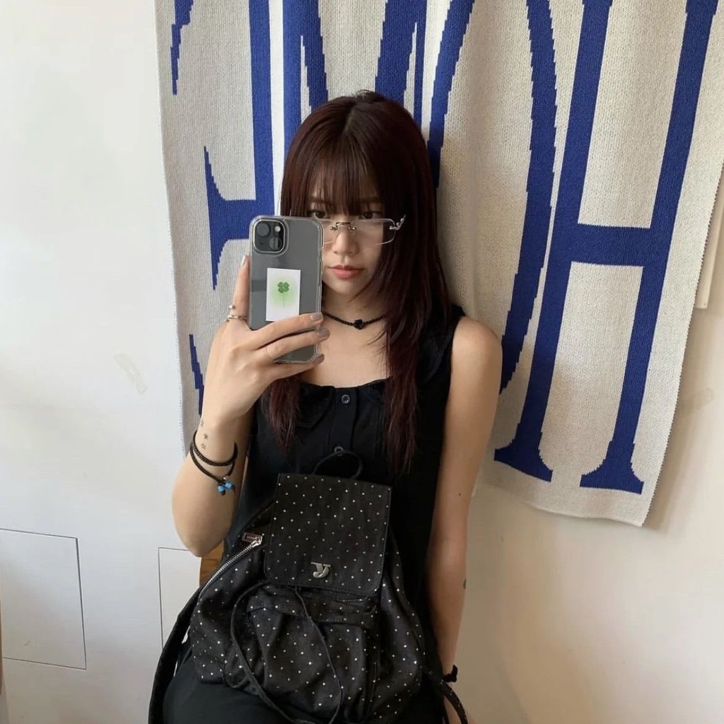 Korean Style Retro Star Polka Dot Backpack Student Campus Commuter ...