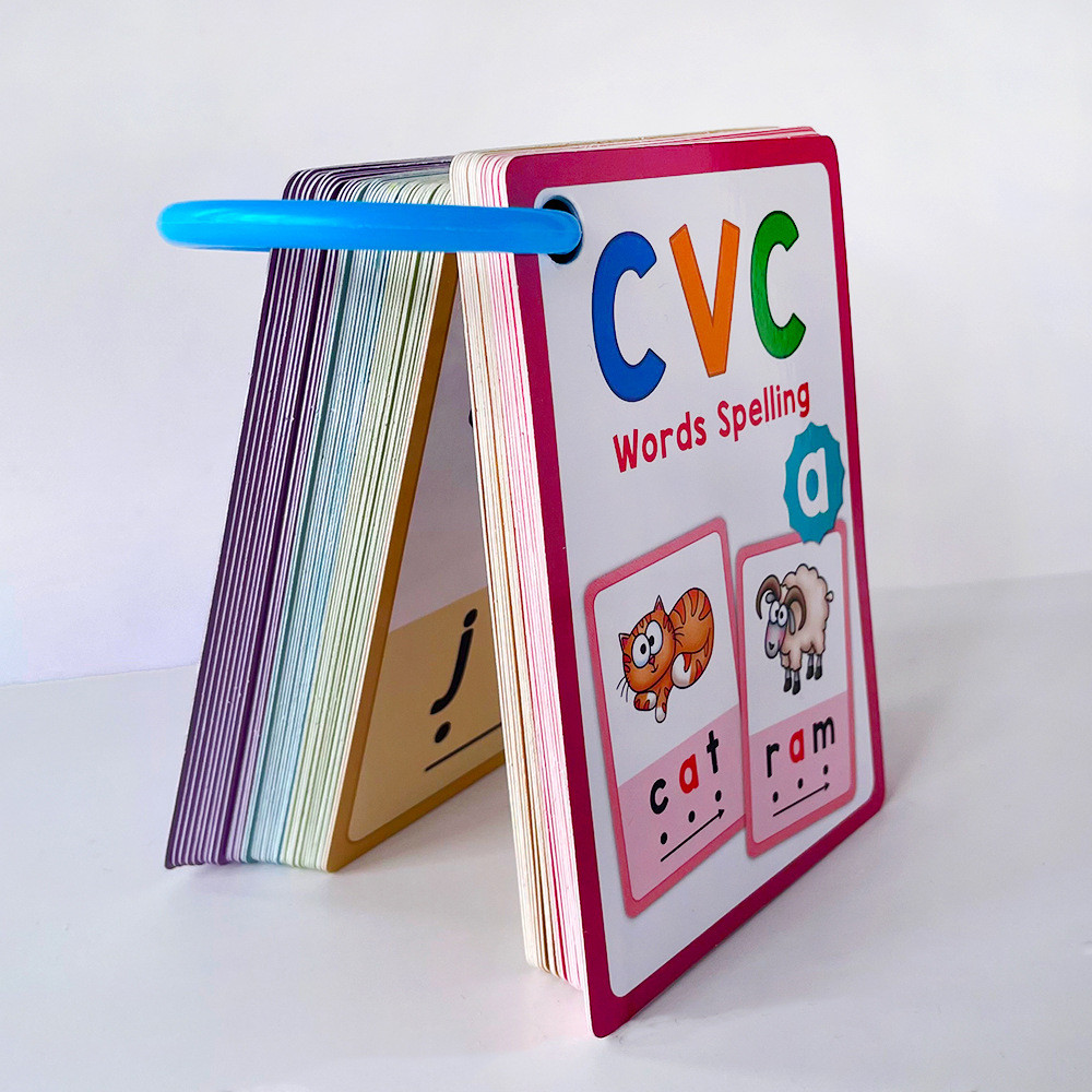 English CVC Word Flash Card English Word Card Phonics Early Childhood ...