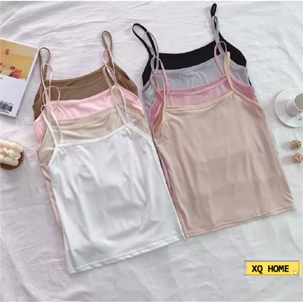 Women Stripe Singlet Elastic Cotton Girl Fashion Off-shoulder Tank Tops ...