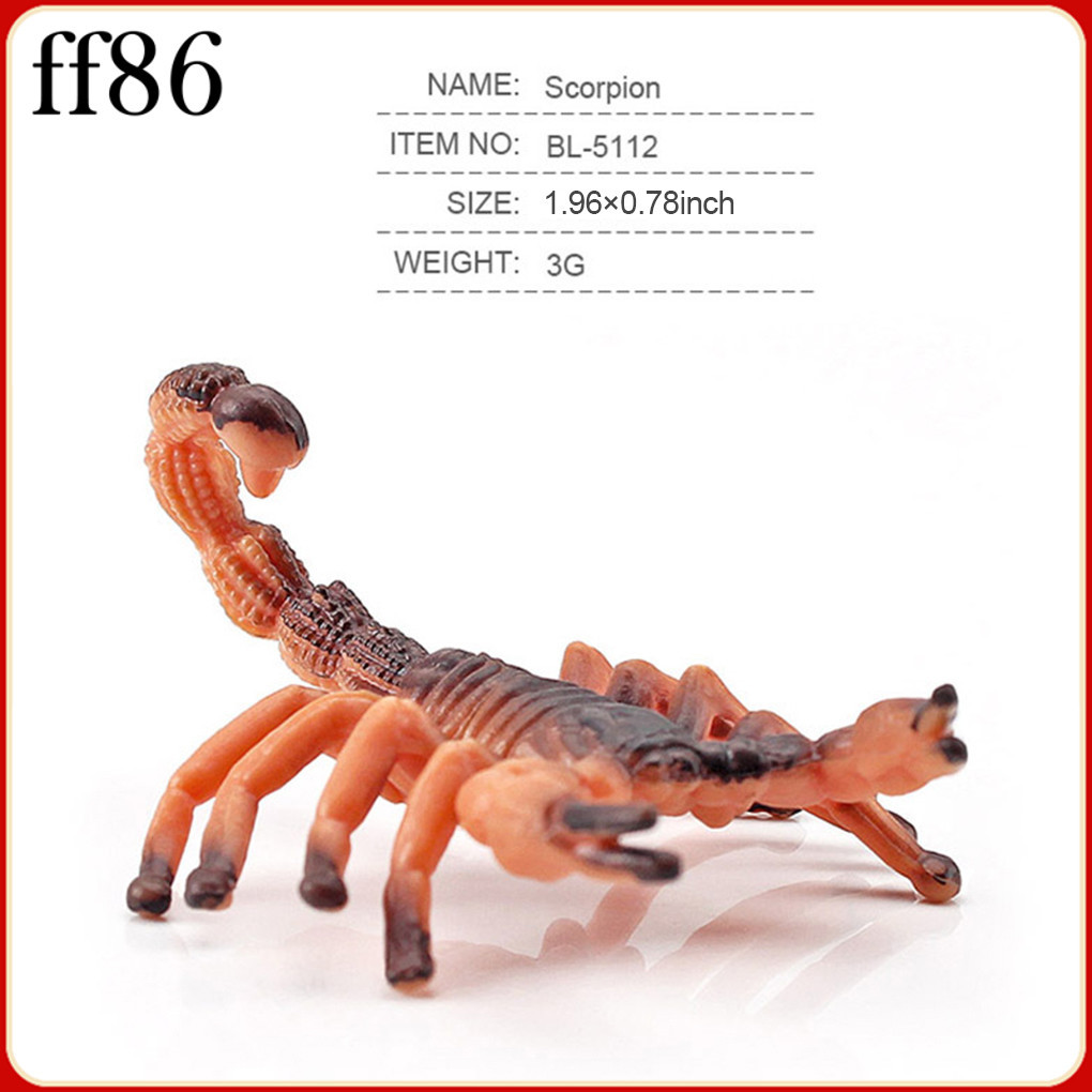 12 Pieces PVC Simulation Insect Bugs Models Toys Toddlers Animal Set ...