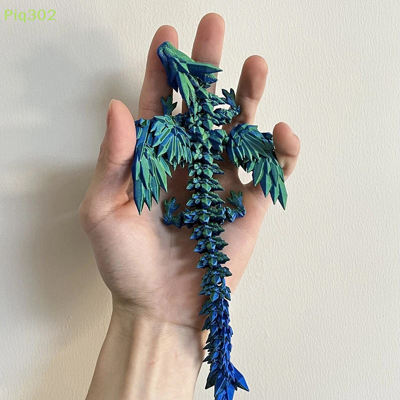 Piq302 3D Printed Flying Dragon Articulated Dragon Western Style Joint ...