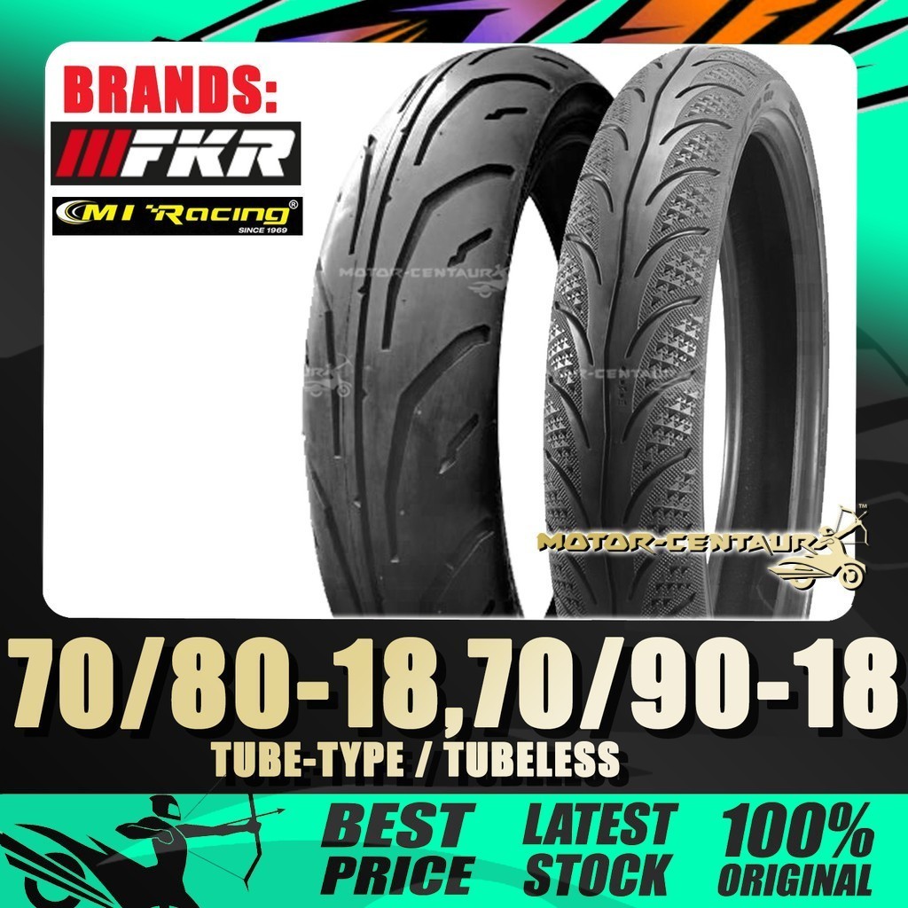 TAYAR 70/80-18,70/90-18 FKR, CMI RACING TUBELESS/TUBE-TYPE TYRE [TY7X18 ...
