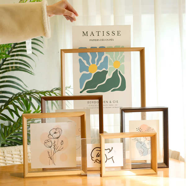 medal display medal frame Bingkai foto akrilik lutsinar dua muka, bingkai kosong, meja 6 inci 8 ...