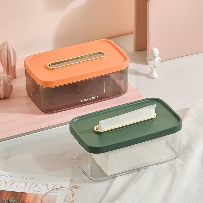 Transparent Transparent Tissue Box Household Living Room Coffee Table ...