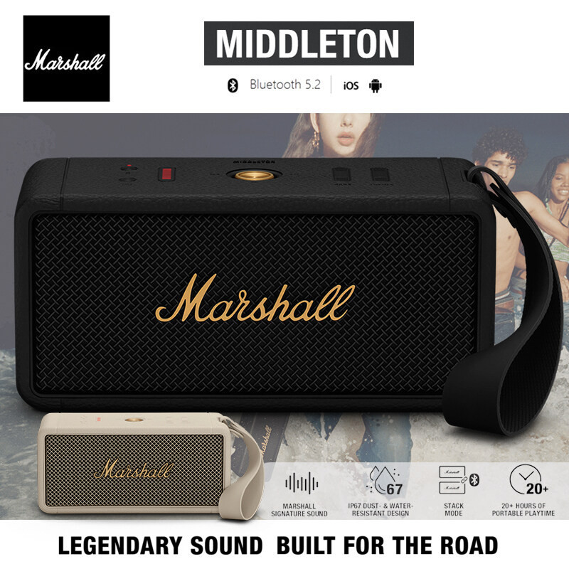 Mar_shall MIDDLETON Wireless Bluetooth Speaker with Mic Super Bass Big ...