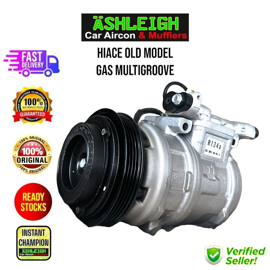 Toyota Hiace Old model GAS Multigroove Compressor Car Aircon parts ...
